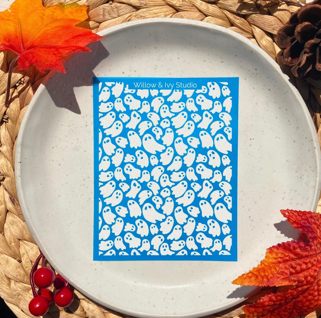 Silk Screen Stencil, Ghost Stencil, Silk Screen for Polymer Clay ...