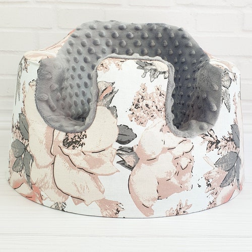 Gray Magnolia Floral Bumbo Seat Cover Handmade Cover for | Etsy