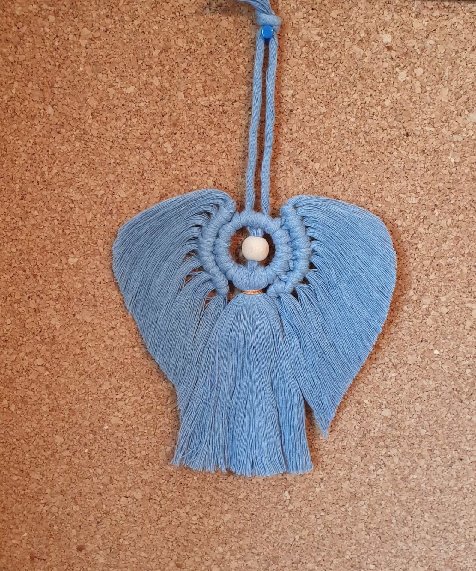 Macrame Angels with Beautiful Wings Colored Macrame Angel | Etsy