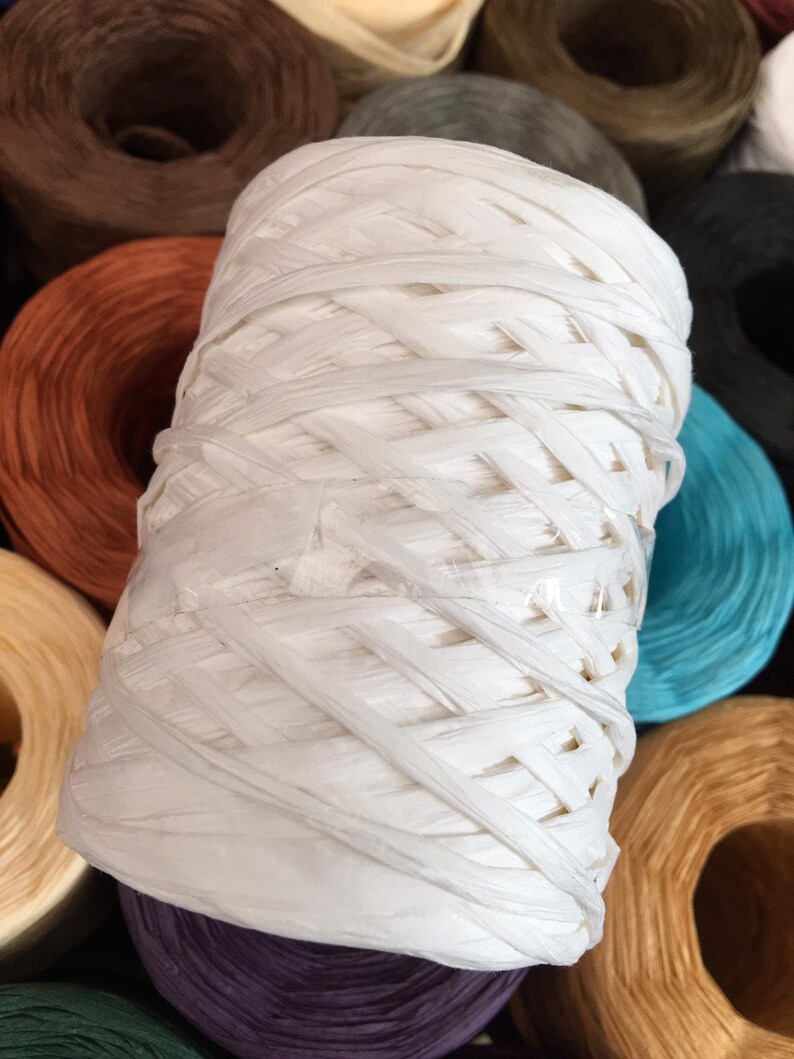 Raffia Yarns Paper Yarns 90 100 Grams 250 Meters Paper - Etsy