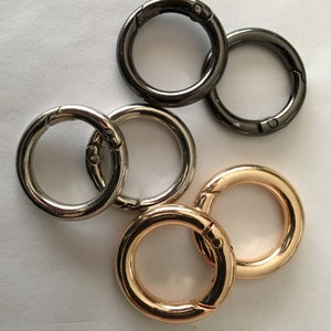 Round Spring Carabiner, Spring Round Circle Ring, Ring Push Gate ...