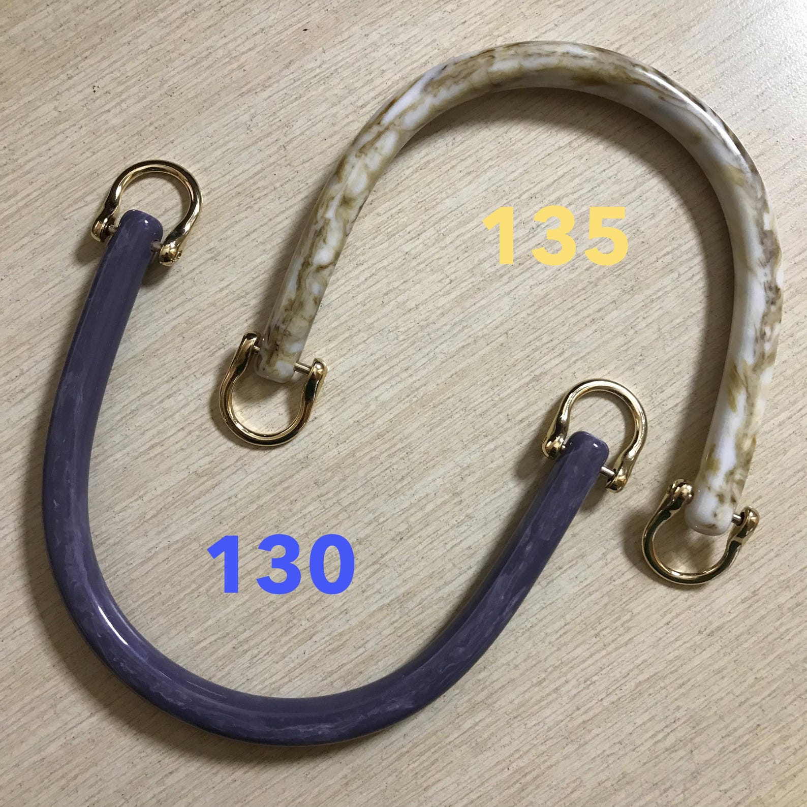 Acrylic Purse Handles, Resin Handbag Handles, DIY Bag Handles (set of 2 ...
