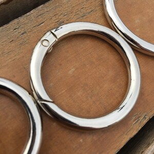 Round Spring Carabiner, Spring Round Circle Ring, Ring Push Gate ...