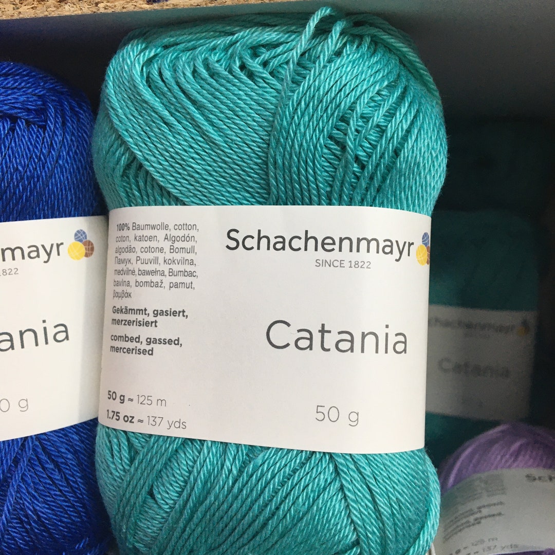 Catania Mercerized Cotton Yarn, 50g Skein, Knitting Crochet - Etsy