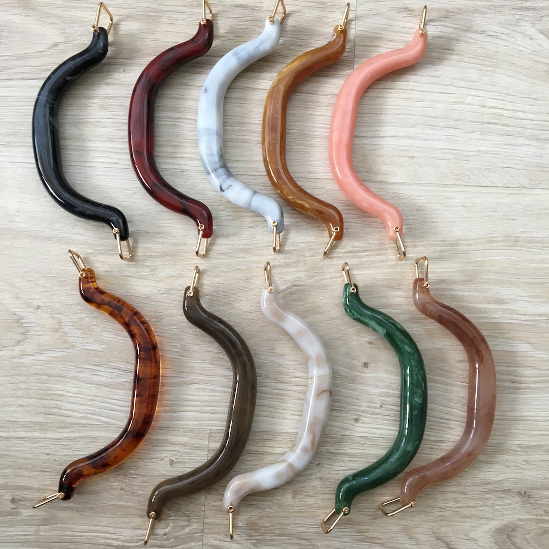 Premium Acrylic Purse Handles,set of 2 Acrylic Bag Handles, Knitting ...