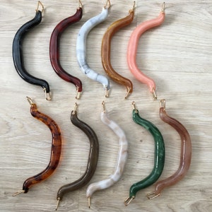 Premium Acrylic Purse Handles,set of 2 Acrylic Bag Handles, Knitting ...