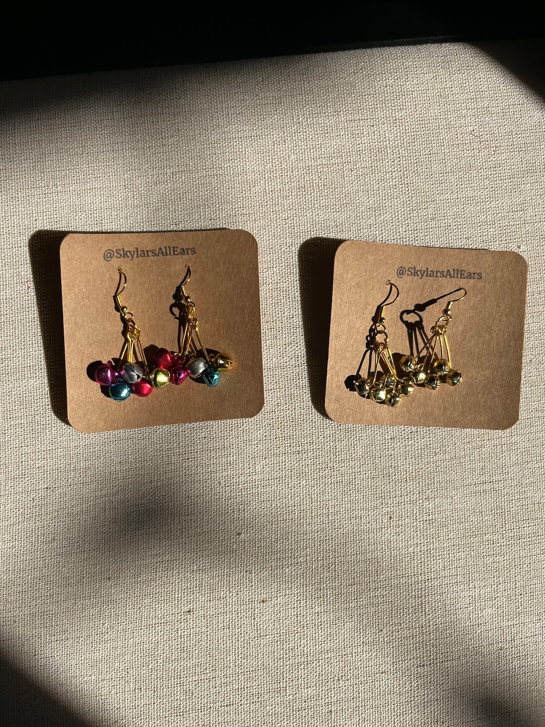 Jingle Bells Dangle Earring - Etsy