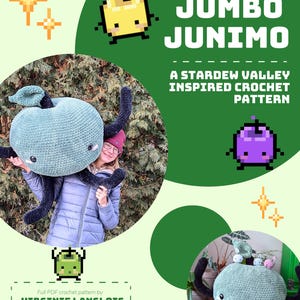Stardew Valley Jumbo Junimo Crochet Pattern, DIY Plush Toy Pattern ...