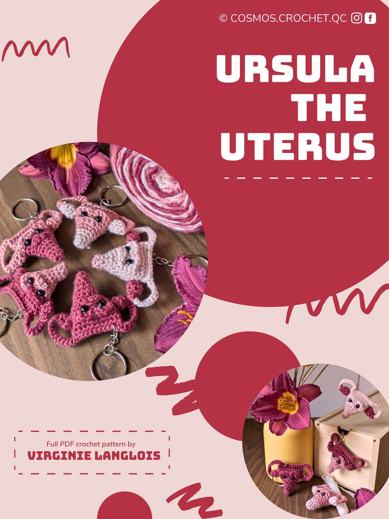 Crochet Uterus Pattern, Women's Health Craft, Female Reproductive ...