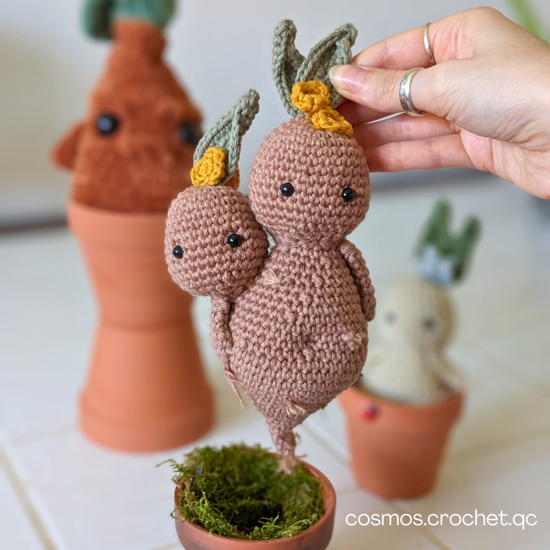 Mandrake Crochet Pattern, DIY Magical Plant Amigurumi, Crochet Toy ...
