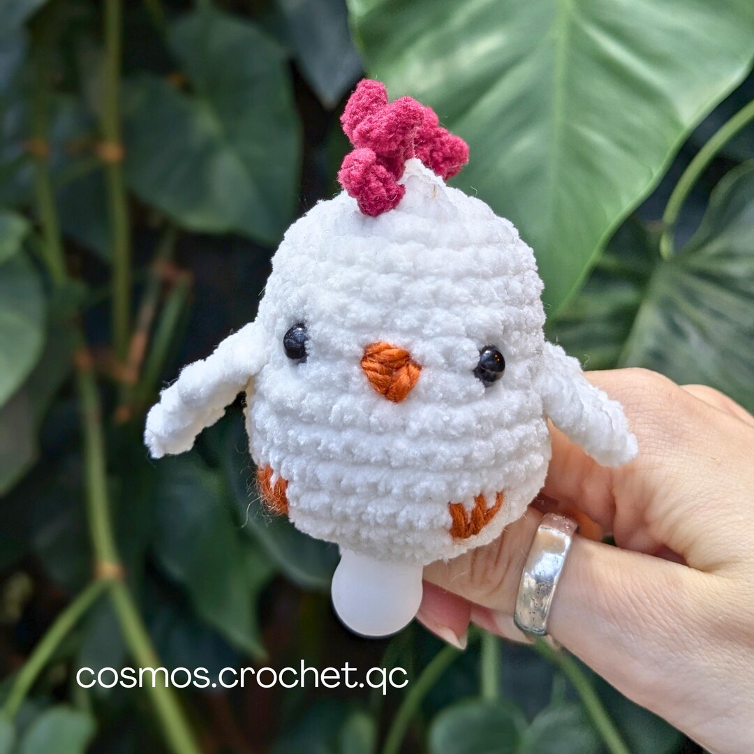 Crochet Chicken Fidget Toy Pattern, DIY Amigurumi Bird Tutorial ...