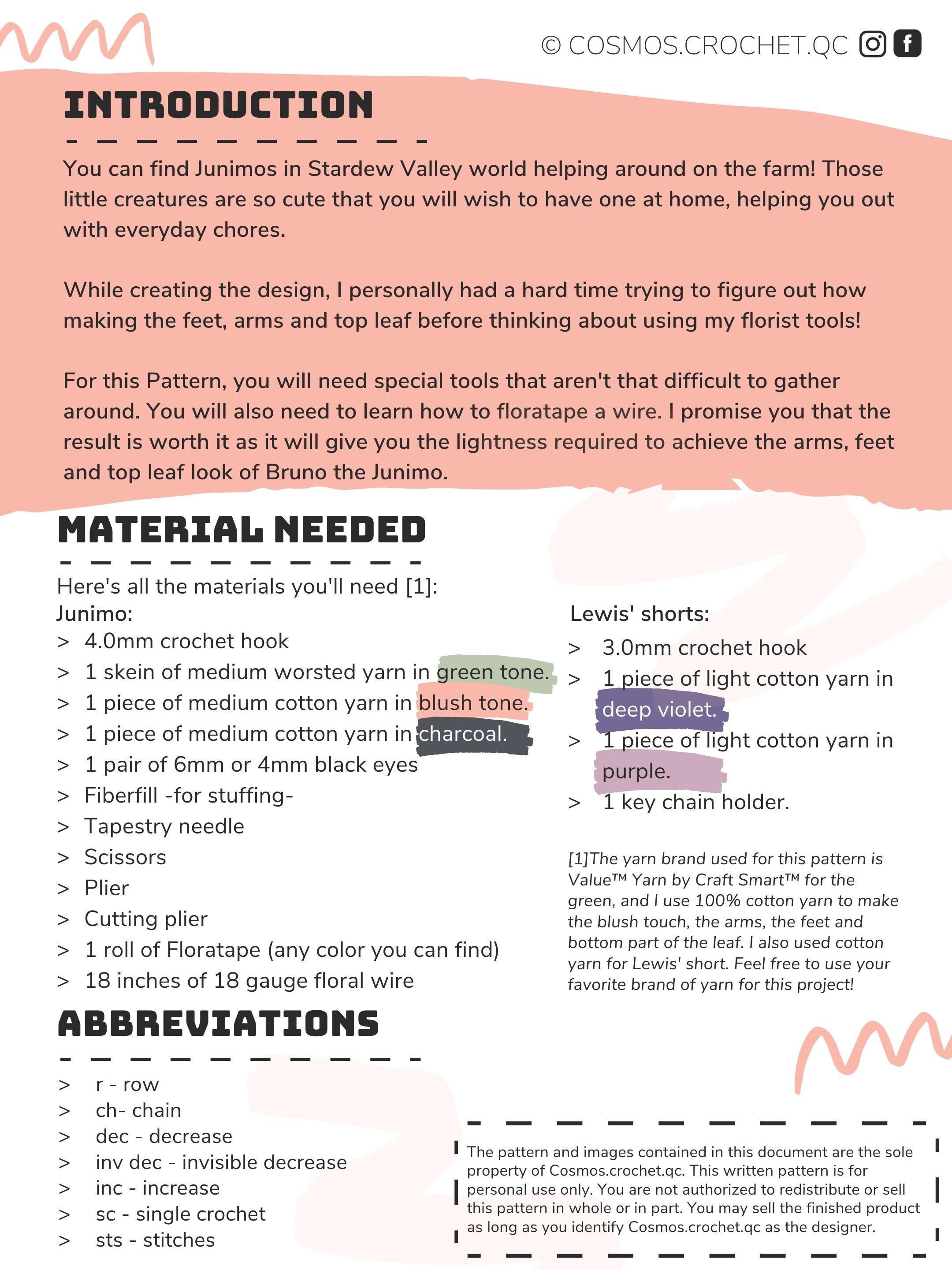 Junimo Crochet Pattern Stardew Valley Cute Amigurumi - Etsy UK