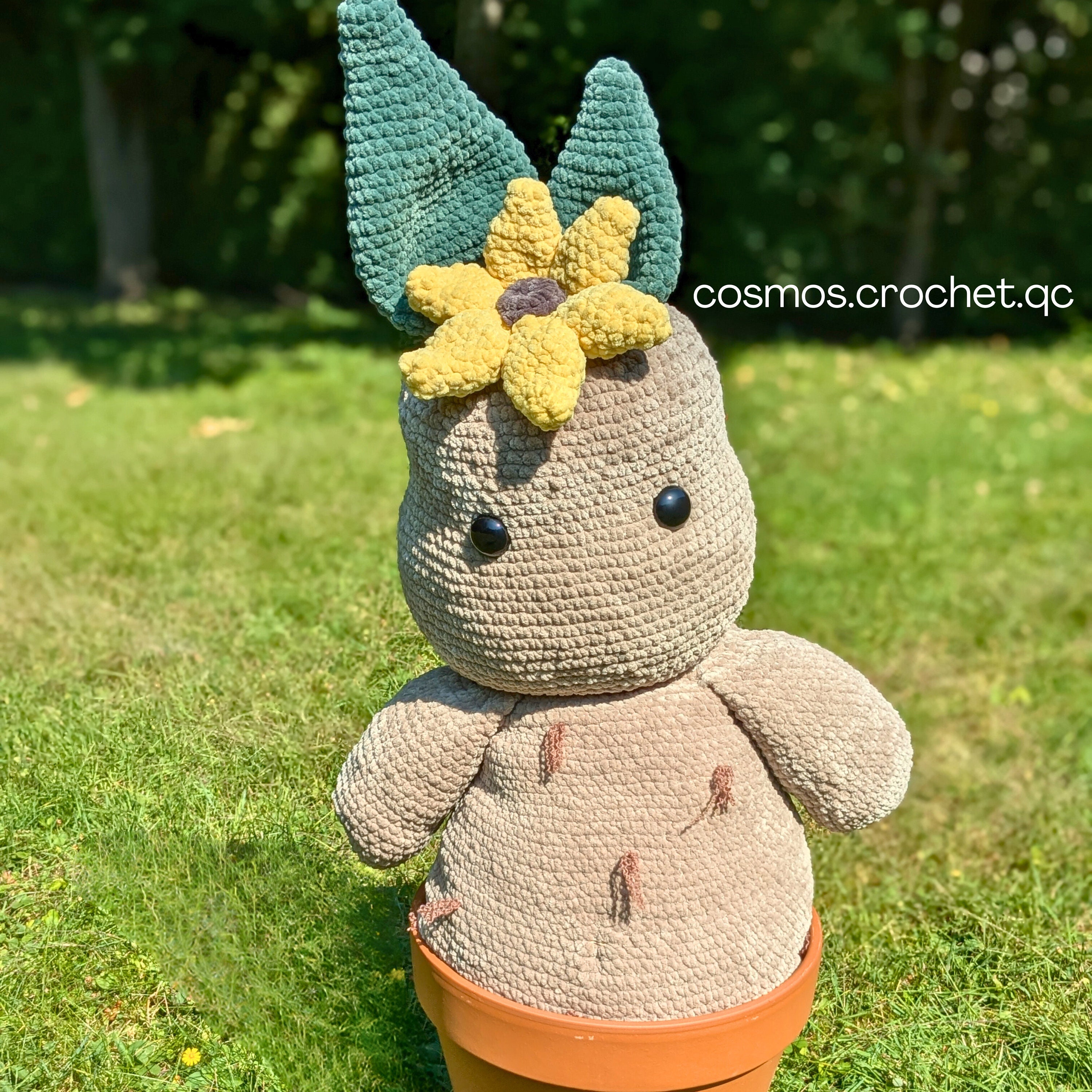 Jumbo Mandrake Crochet Pattern, Big Magical Plant Amigurumi DIY, Huge ...