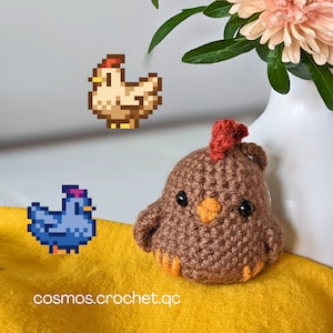 Crochet Chicken Fidget Toy Pattern, DIY Amigurumi Bird Tutorial ...