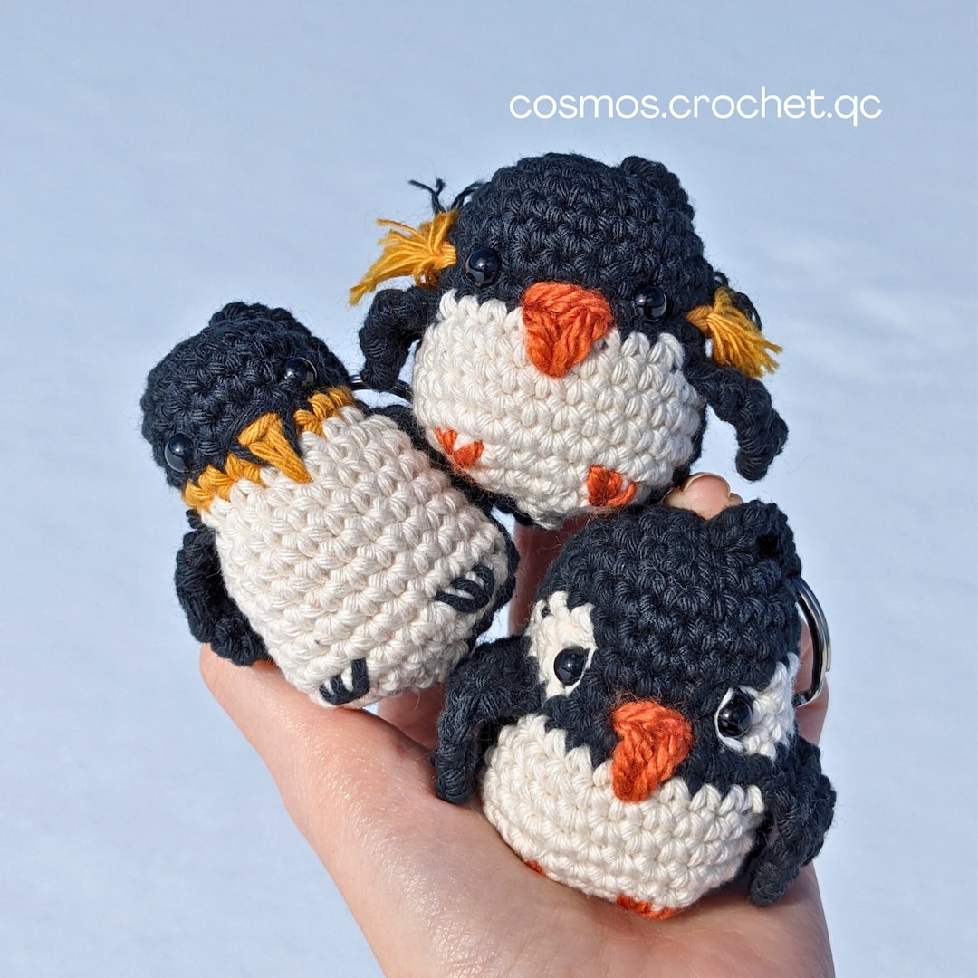 Penguin Crochet Pattern Keychain, Crochet Pattern Bundle for Keychains ...