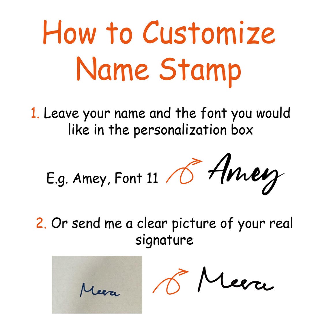 Customized Handwritten Signature, Customized Real Signature, Custom ...