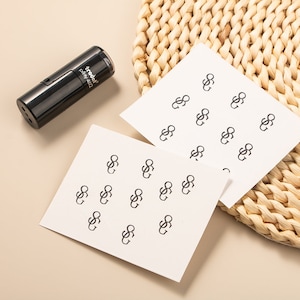 Custom Self Inking Stamp, Custom Mini Logo Stamp, Ink Pad Can Be ...