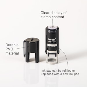 Custom Self Inking Stamp, Custom Mini Logo Stamp, Ink Pad Can Be ...