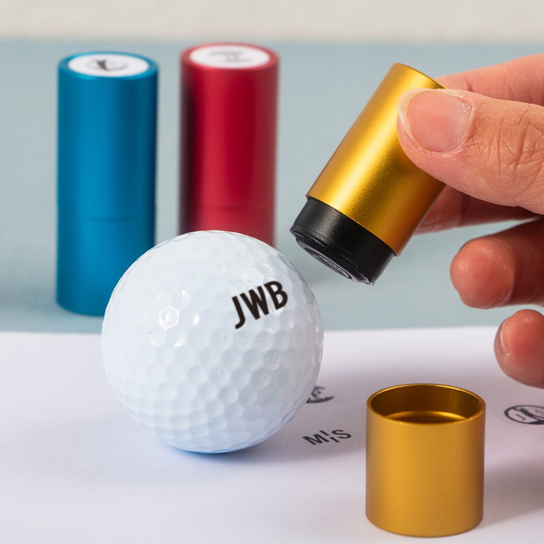 Custom Golf Ball Stamp, Pre-inked Golf Ball Stamp, Golf Ball Stamper ...