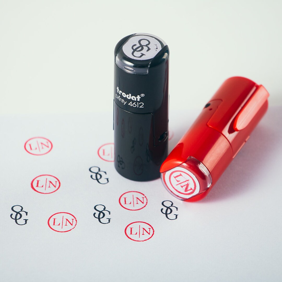 Custom Loyalty Card Stamp, Custom Mini Logo Stamp, Mini Self Inking ...