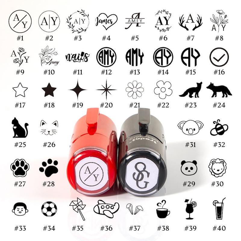 Mini Rubber Stamp - Etsy