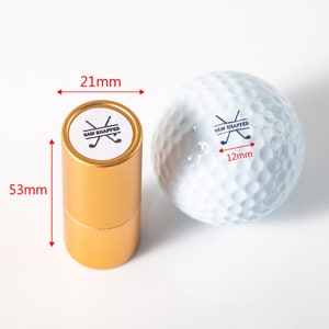 Custom Golf Ball Stamp, Pre-inked Golf Ball Stamp, Golf Ball Stamper ...