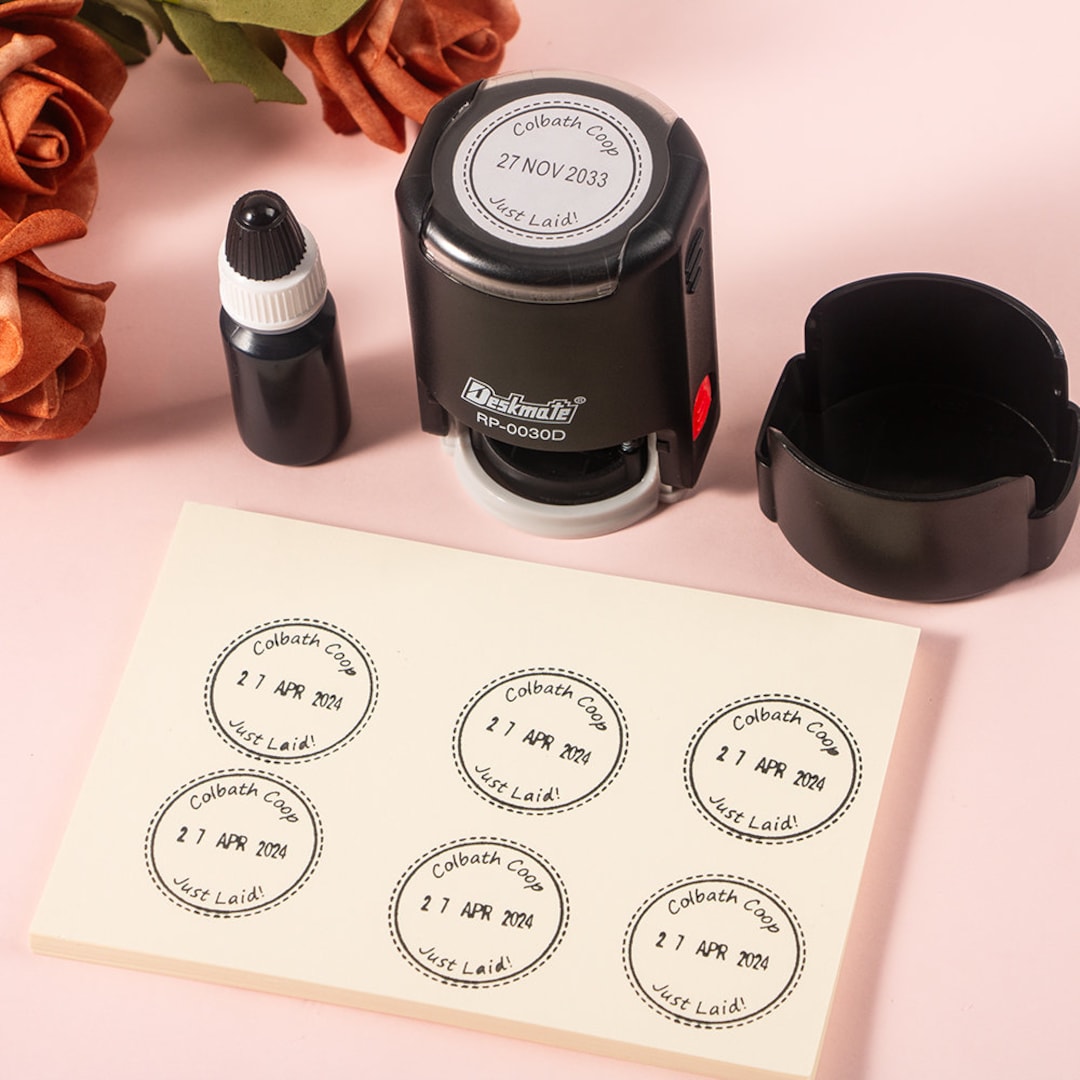 Custom Business Date Stamp, Custom Teacher Stamp, Pre-inked Stamp ...