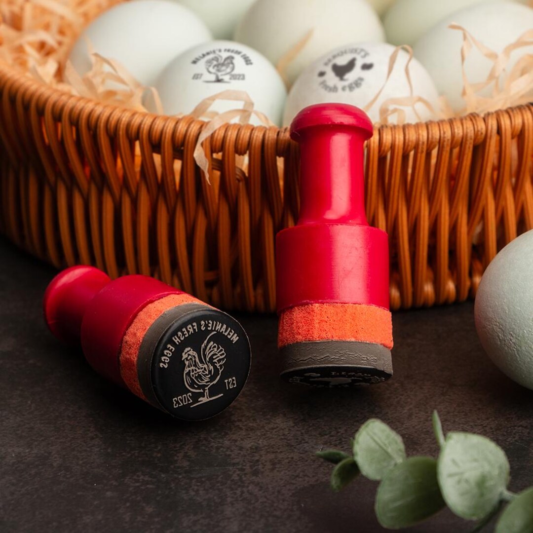 Custom Egg Stamp, Stamp for Egg Box, Egg Marking Stamp, Personalised ...