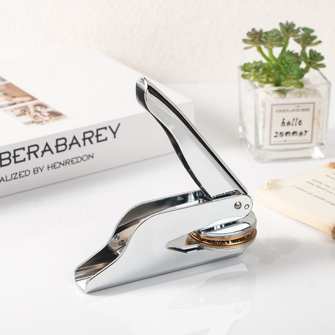 Custom Personalized Wedding Stamp Embosser Stamp Custom Logo - Etsy