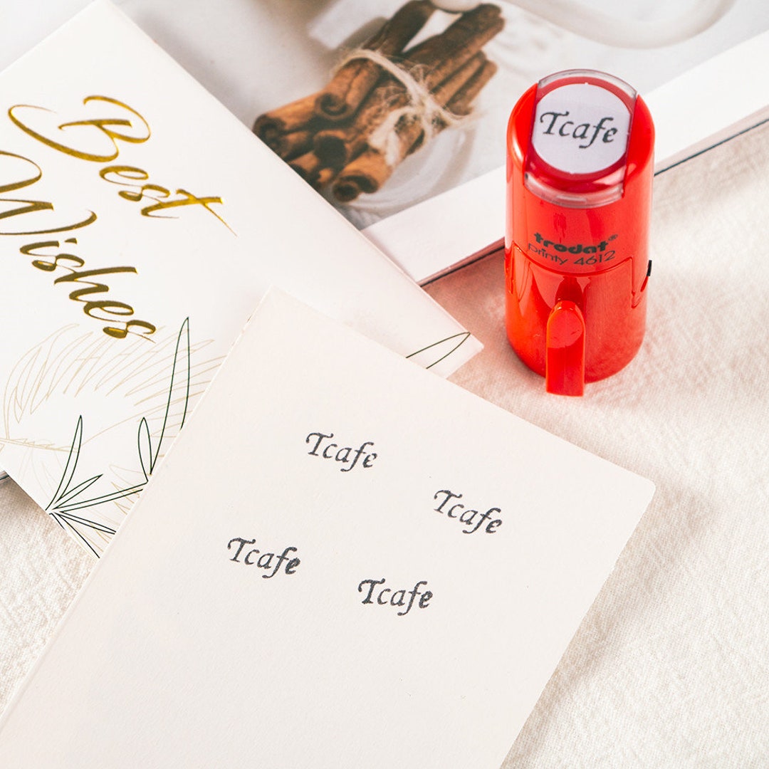 Custom 12mm Loyalty Card Stamp Custom Mini Logo Stamp Mini - Etsy