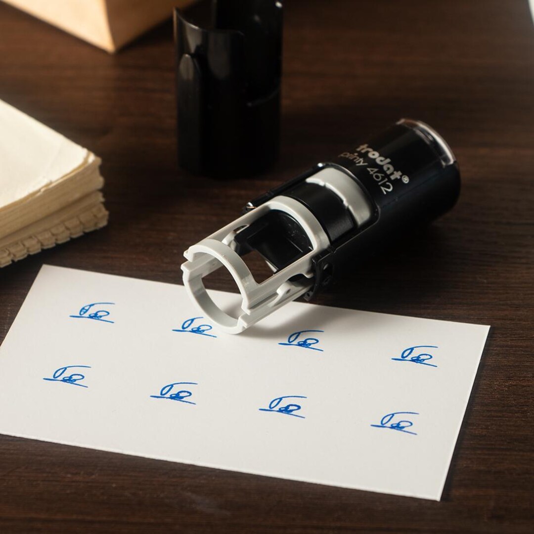 Custom Personalized Signature Stamp, Custom Mini Logo Stamp, Custom ...
