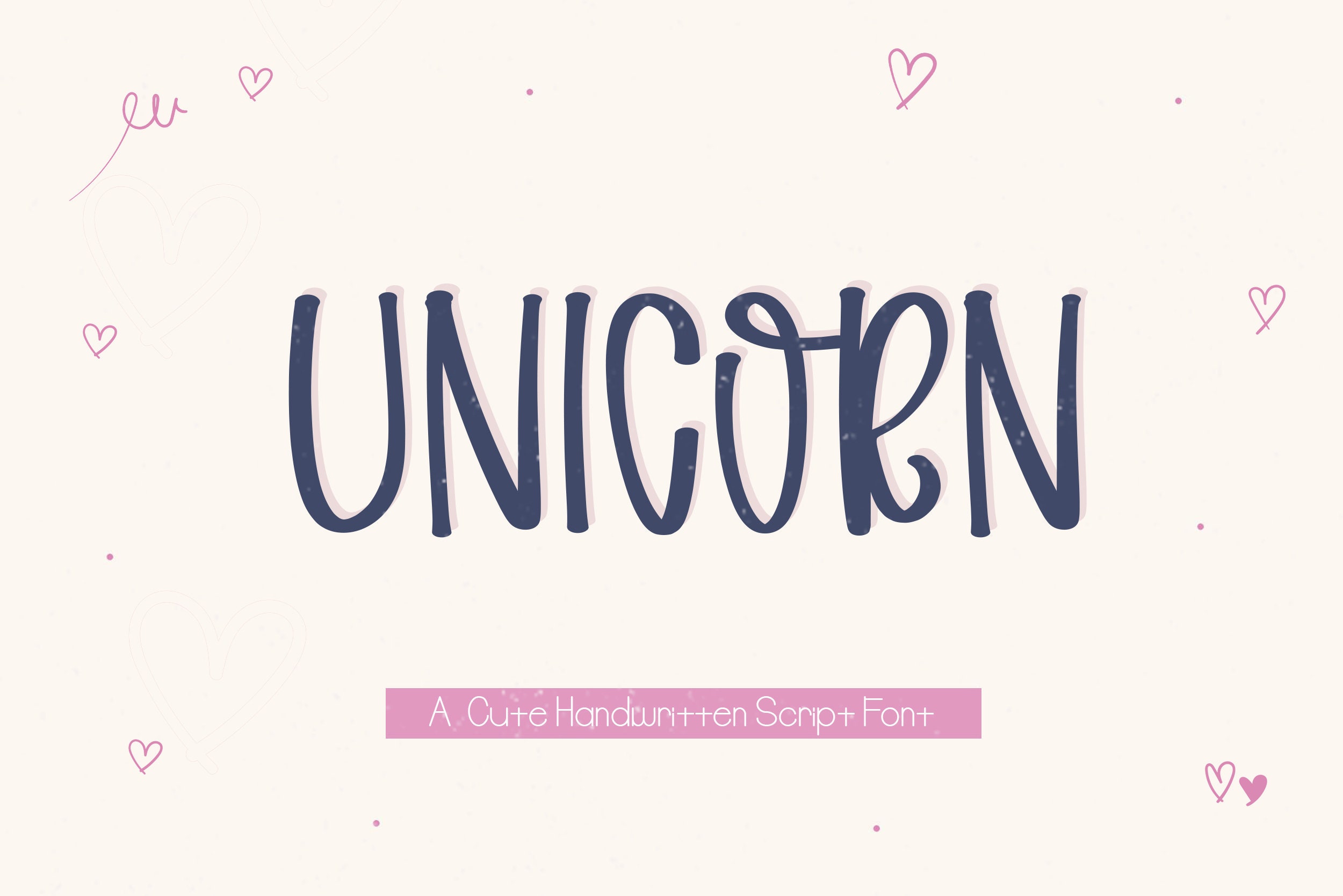 Be Unicorn Font Fonts For Cricut Wedding Font Commercial | Etsy