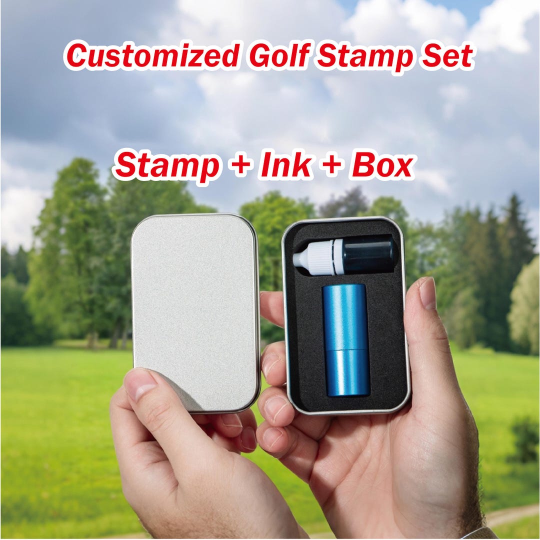 Custom Golf Stamp Set, Custom Personalized Golf Ball Stamp Set, Custom ...