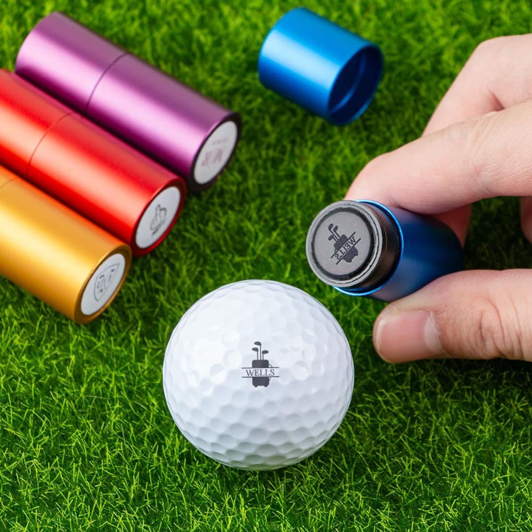 Custom Personalized Golf Ball Stamp, Custom Golf Ball Stamp, Golf Ball ...