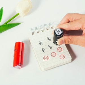 Custom Loyalty Card Self-ink Rubber Stamp, Self Inking Stamp, Small ...