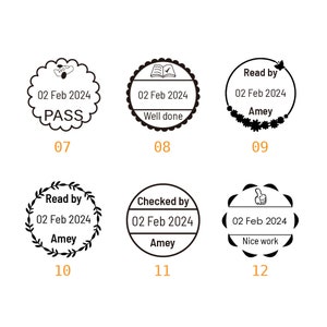 Custom Personalized Date Stamp, Business Date Stamp, Pre-inked Date ...