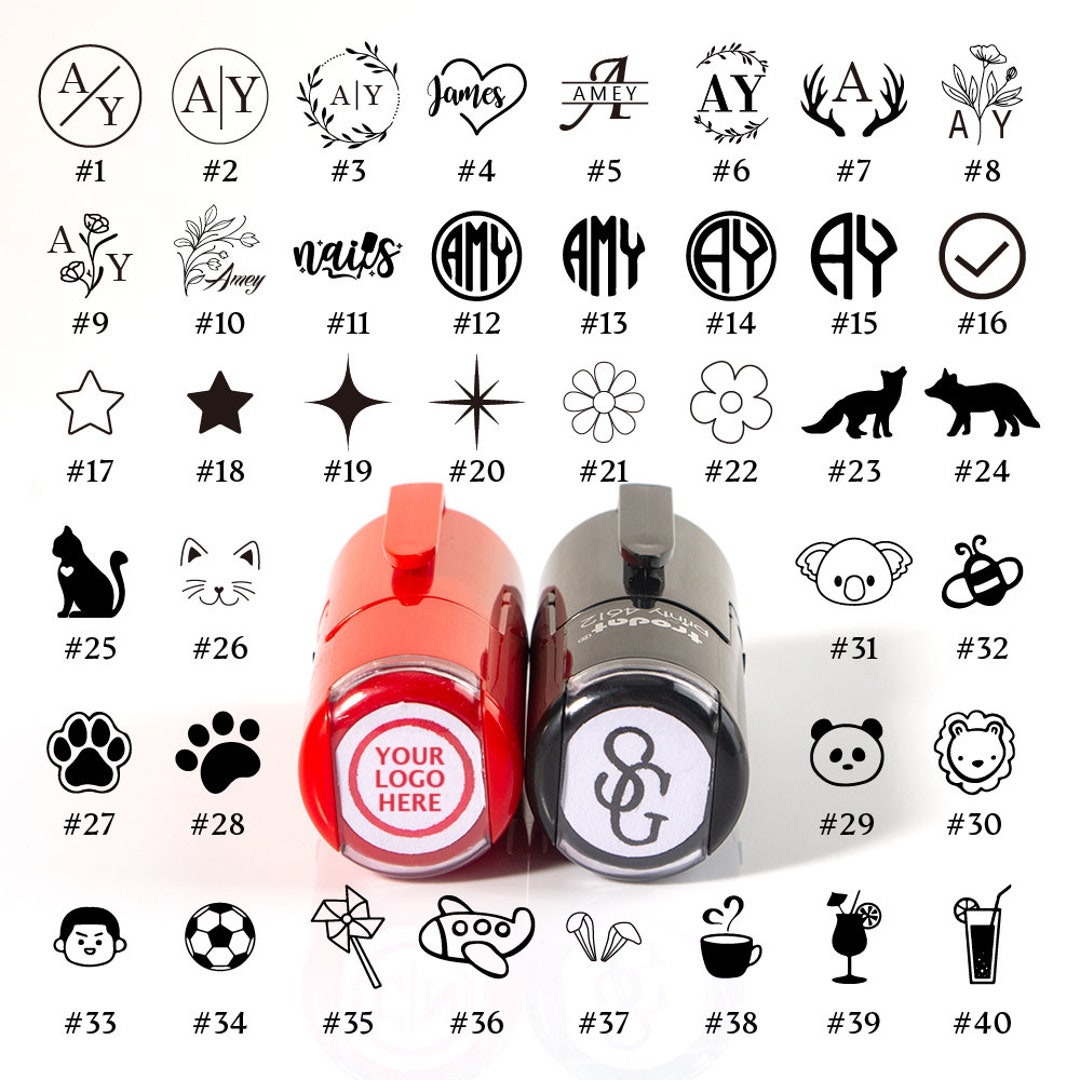 Custom Loyalty Card Self-ink Rubber Stamp, Self Inking Stamp, Small ...