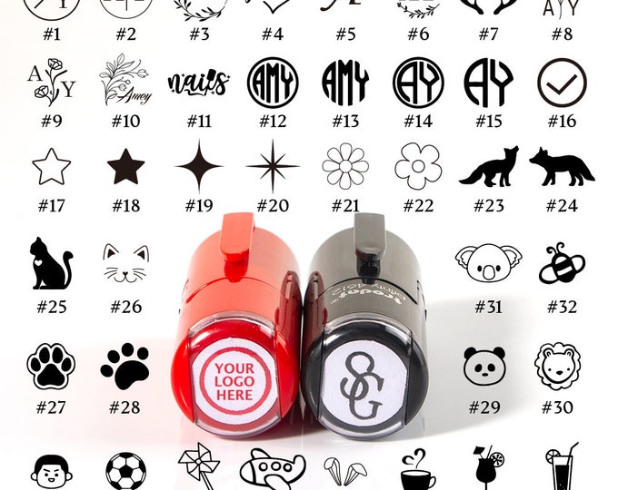 Loyalty Card Stamp Self Inking Logo Stamp for Punch Loyalty Card - Etsy Canada