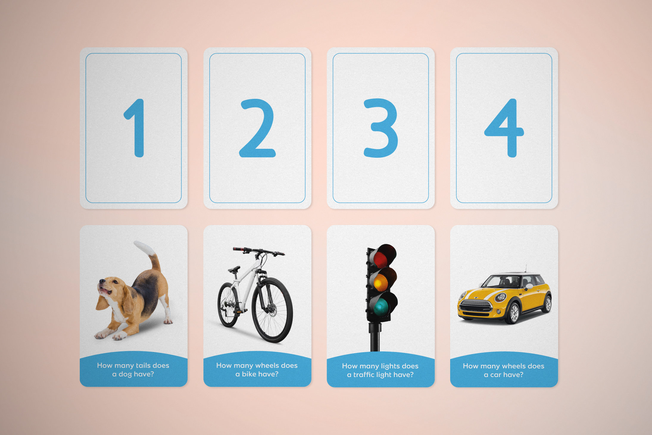 NUMBERS Math Quantities Flashcards Preschool Educational Materials - Etsy