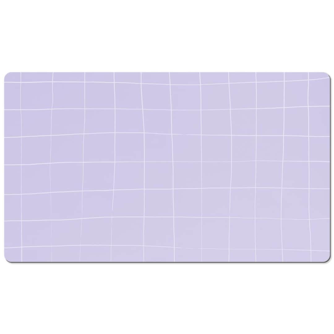 Purple Desk Mat Aesthetic Pattern Minimalist Print Cute Desk Pad Laptop ...