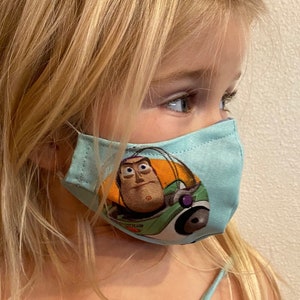 Toy Story 3ply Adjustable Face Mask W/ Nose Wire, Washable: Baby ...