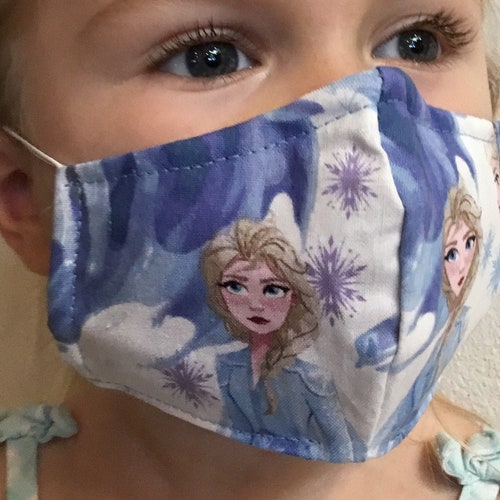 Frozen 2 Elsa and Anna 3ply Adjustable Mask W/ Nose Wire - Etsy