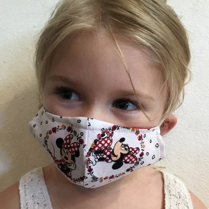 Minnie Mouse Face Mask - Etsy