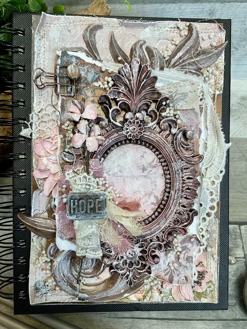 Handmade Altered Book Journal Sketchbook: Mixed Media Junk Journal ...