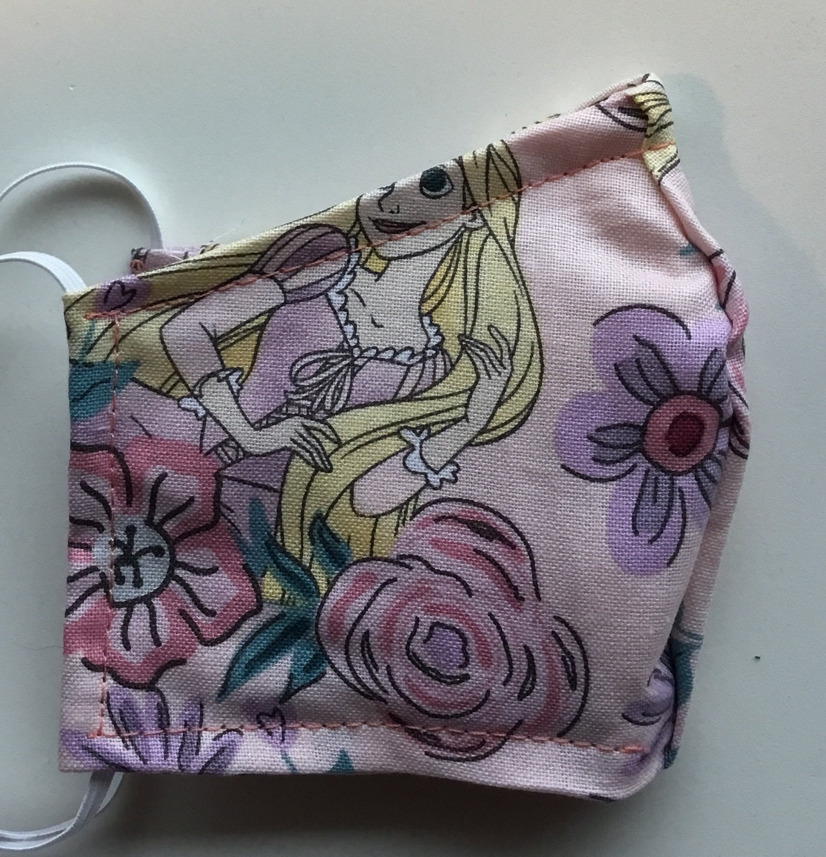 Rapunzel 3Ply Adjustable Face Mask w/ nose wire Handmade - Etsy.de