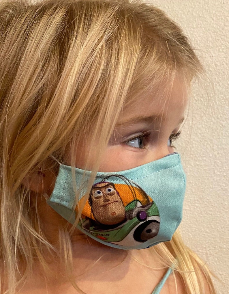 Toy Story 3ply Adjustable Face Mask W/ Nose Wire Washable: - Etsy