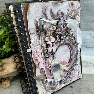 Handmade Altered Book Journal Sketchbook: Mixed Media Junk Journal ...