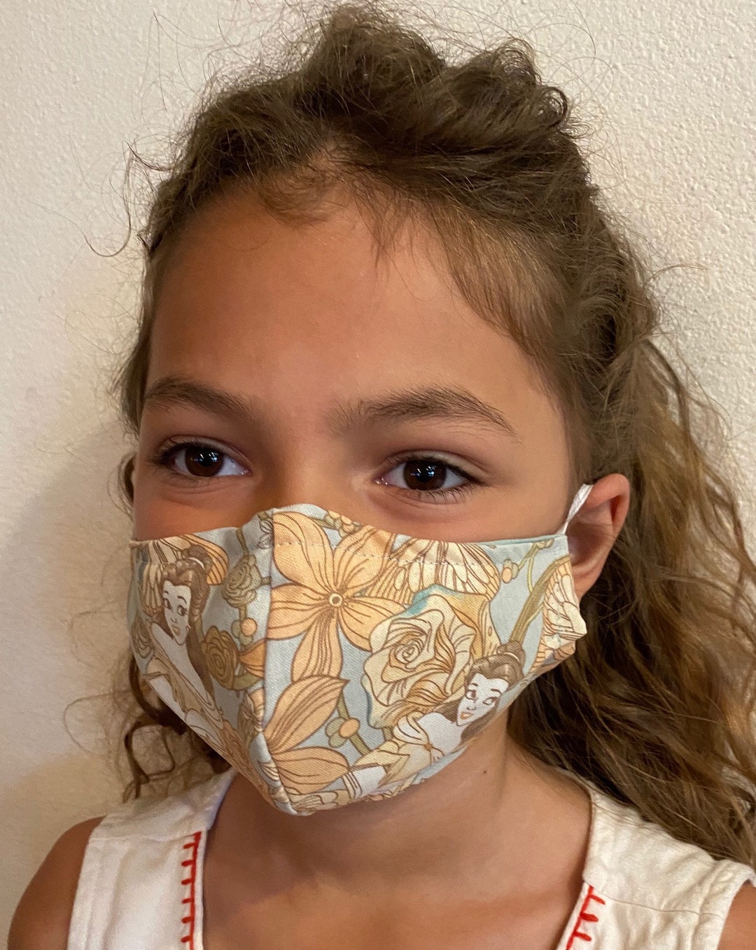 Belle Beauty and the Beast 3ply Adjustable Face Mask W/ Nosewire ...