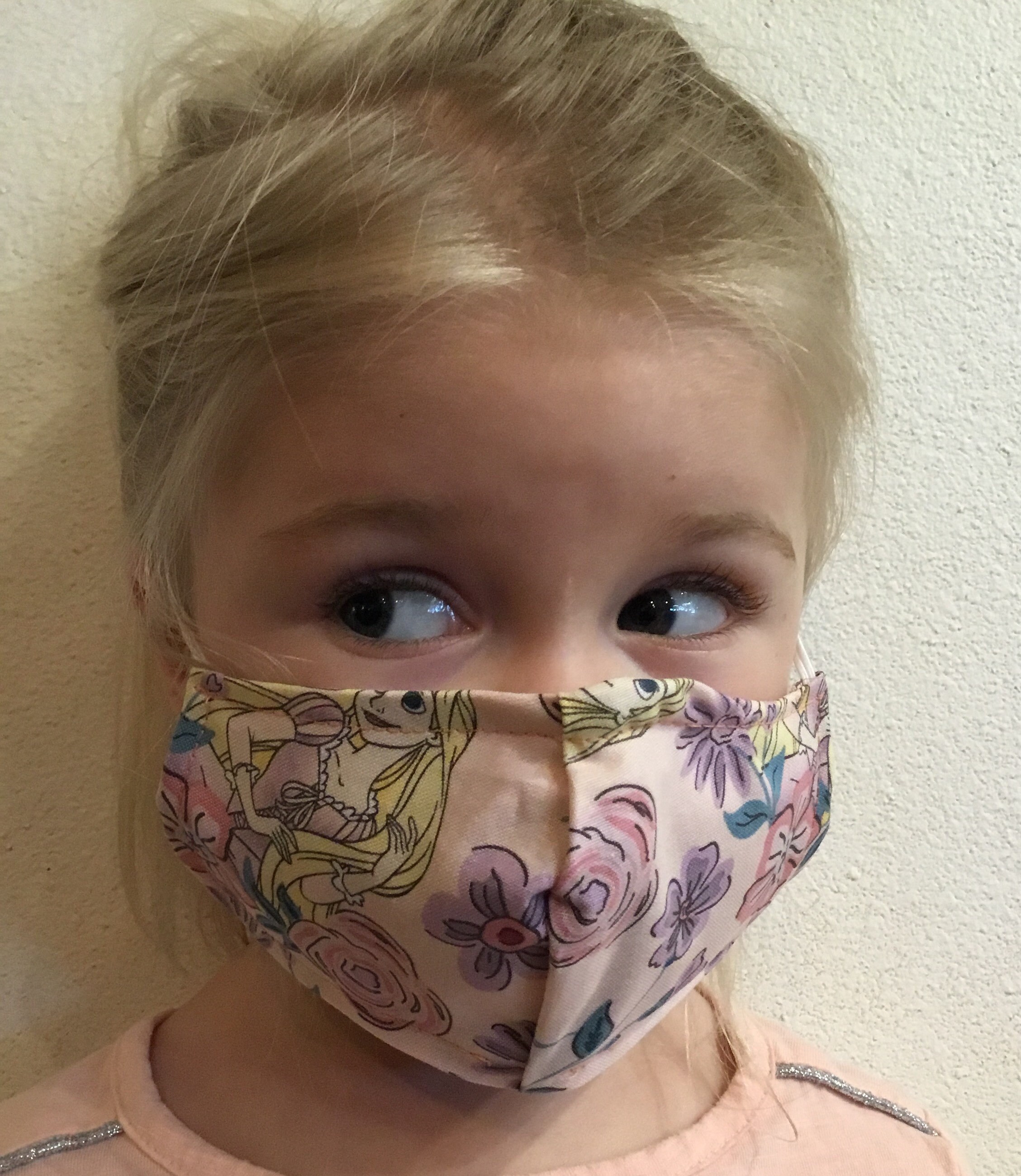 Rapunzel 3Ply Adjustable Face Mask w/ nose wire Handmade - Etsy.de