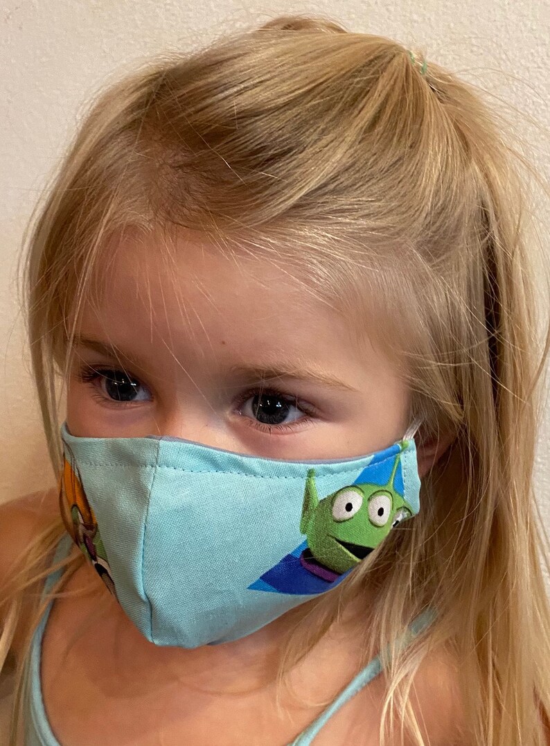 Toy Story 3ply Adjustable Face Mask W/ Nose Wire, Washable: Baby ...